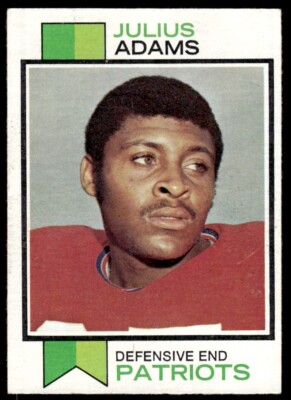 1973 TOPPS JULIUS ADAMS 2 NEW ENGLAND PATRIOTS #278 | eBay