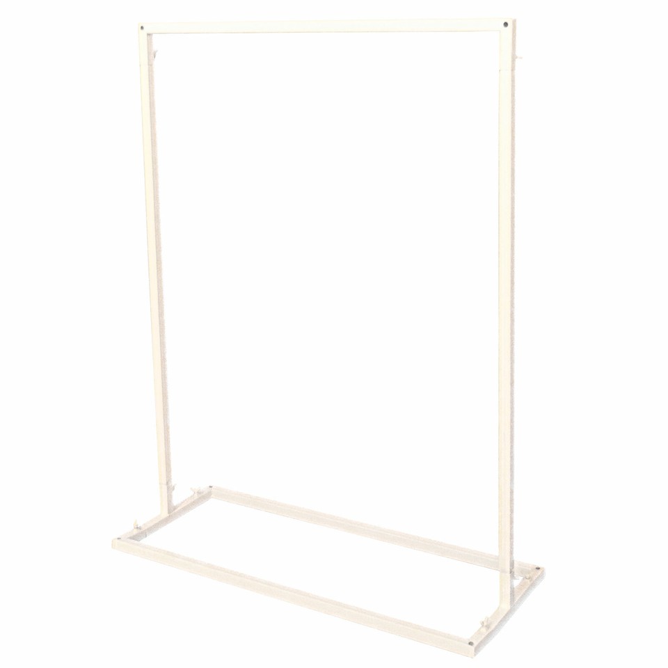 1×0.75M Metal Arch Frame White Background Stand for Wedding Birthday ...