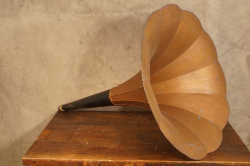 Antique Edison Phonograph Horn 24" Wide by 34" Tall Pick-up | eBay