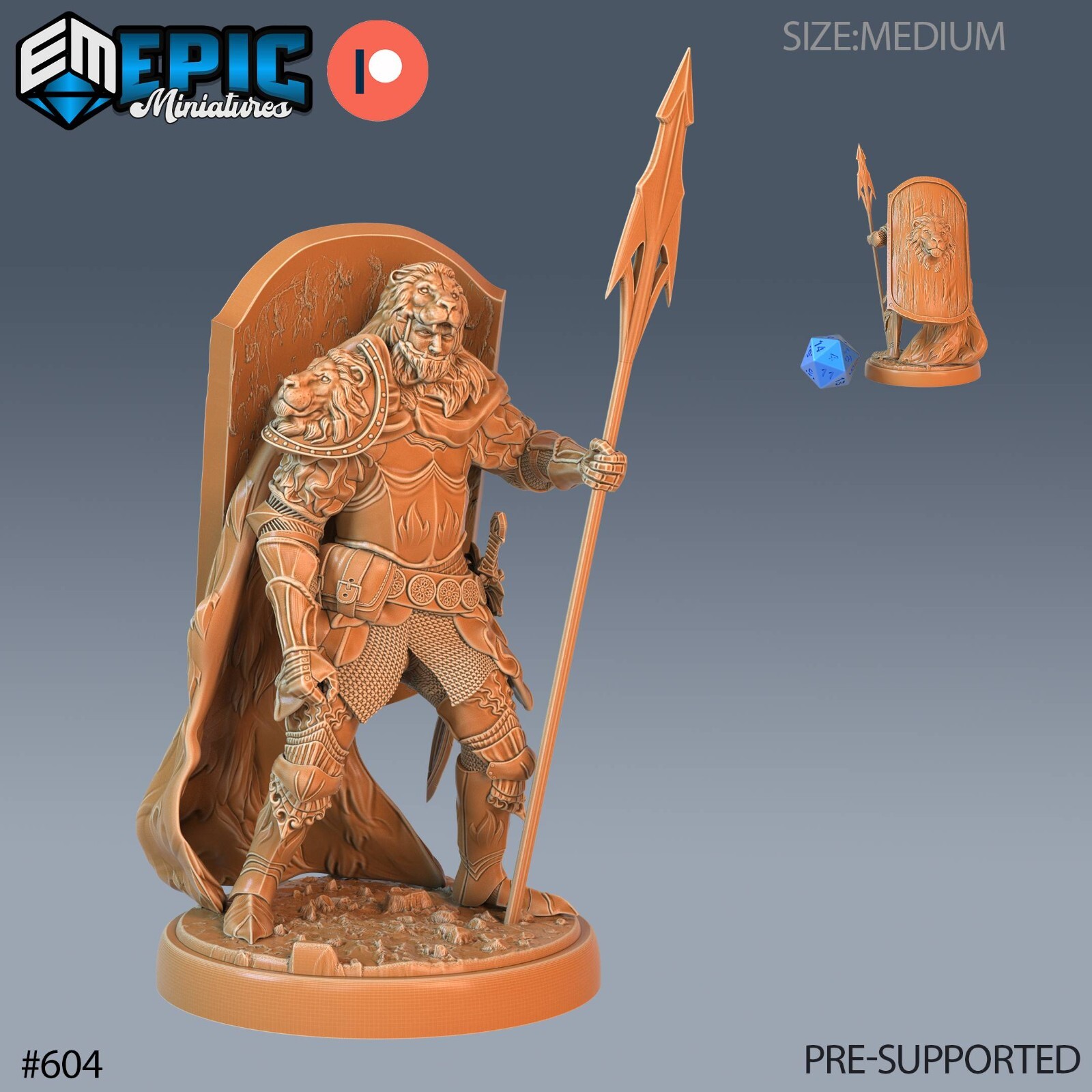 Hercules Knight D&D Dungeons and Dragons Miniature - Epic Miniatures ...