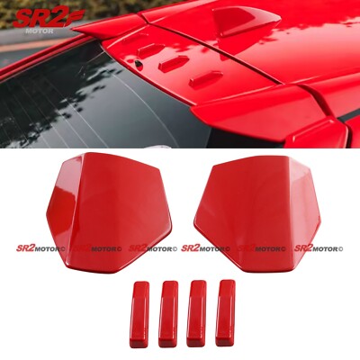 For 2016-2021 Honda Civic Hatchback Type R FK8 Style Red Vortex Roof ...