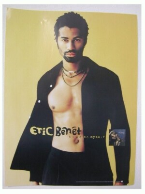 Eric Benet True to myself poster Promotional Promo | eBay