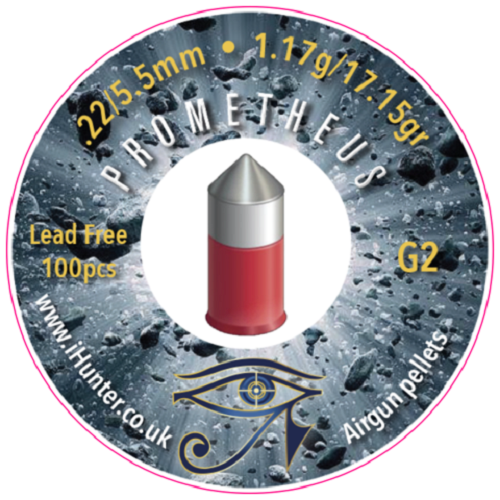 iHunter Prometheus G2 .22/5.50 Lead Free Air gun pellets (100ct) Free P ...