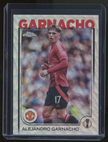 2024-25 Topps Chrome Uefa Club Competitions - Alejandro Garnacho #147 ...