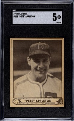 1940 Play Ball Pete Appleton SGC 5 #128 Chicago White Sox | eBay