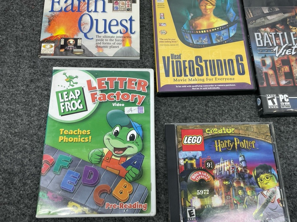 Vintage PC Lot of 10 Computer Games, CD-ROM Windows 95/98/XP | eBay