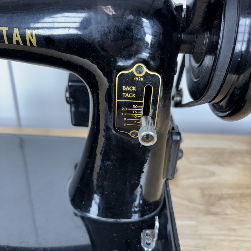 Vintage Singer Spartan Sewing Machine Simanco RFJ9-8 with Pedal TESTED ...