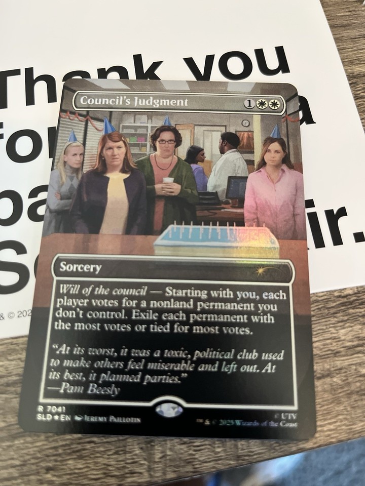 MTG Council's Judgment 7041 Dwight's Destiny Secret Lair The Office | eBay