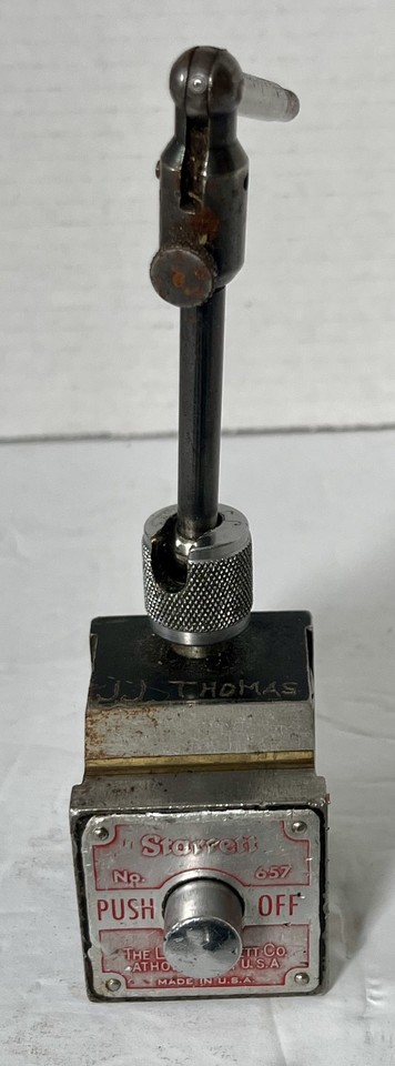 Starrett 657 Magnetic Base Indicator Holder + Axial Indicator Holder ...