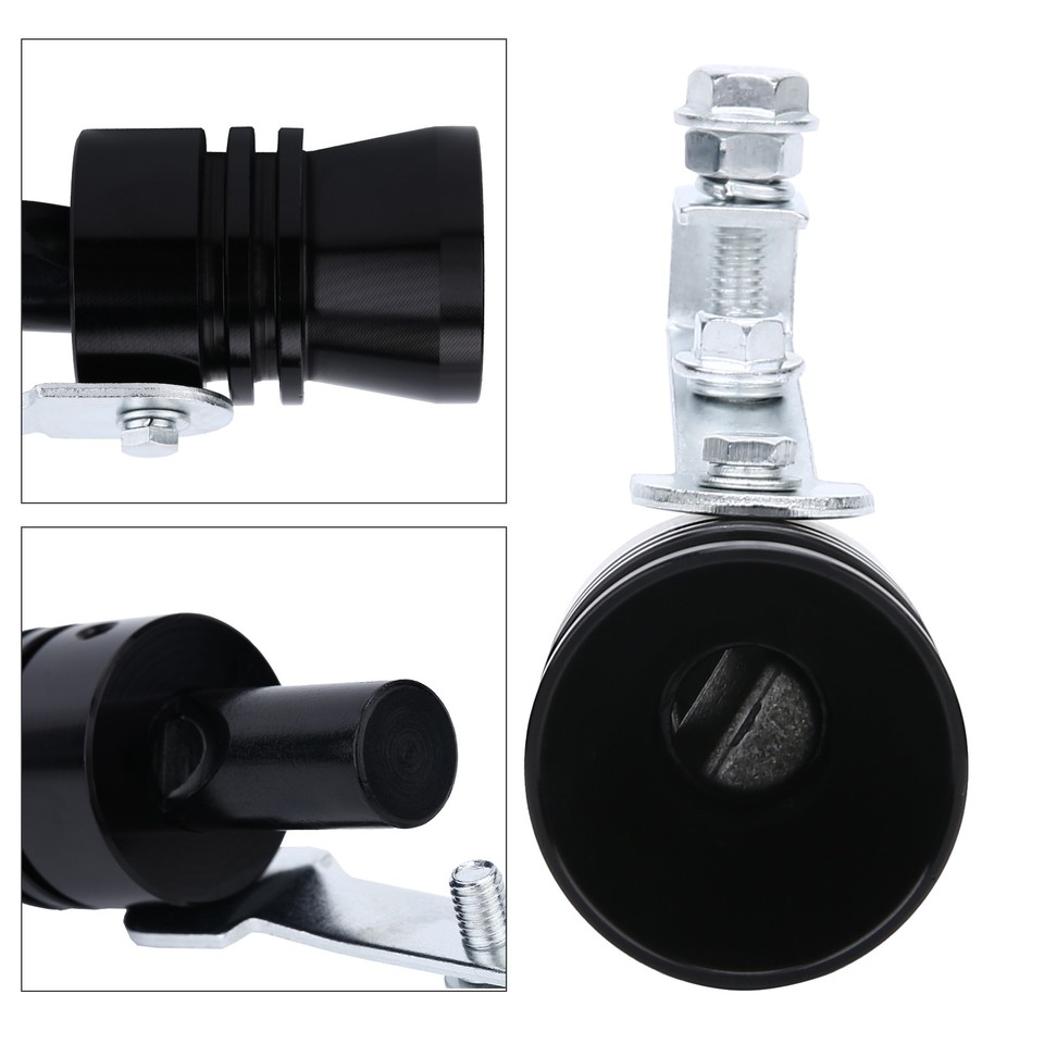 2Pcs XL Black Car Turbo Sound Simulator Whistle Roar Loud Exhaust Pipe ...