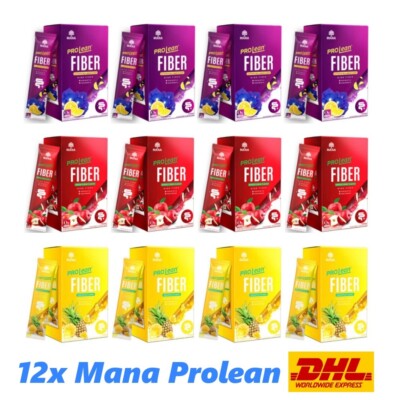 12x Mana Prolean Fiber Powder Drink Prebiotic Help Excretion No Sugar Mix flavor | eBay