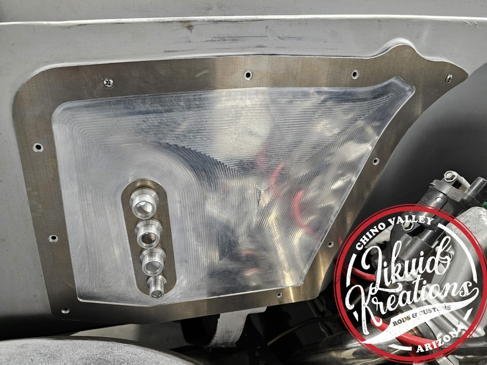 1967 to 1972 Chevy C10 Shaved Firewall Delete Billet Aluminum with W/AC ...