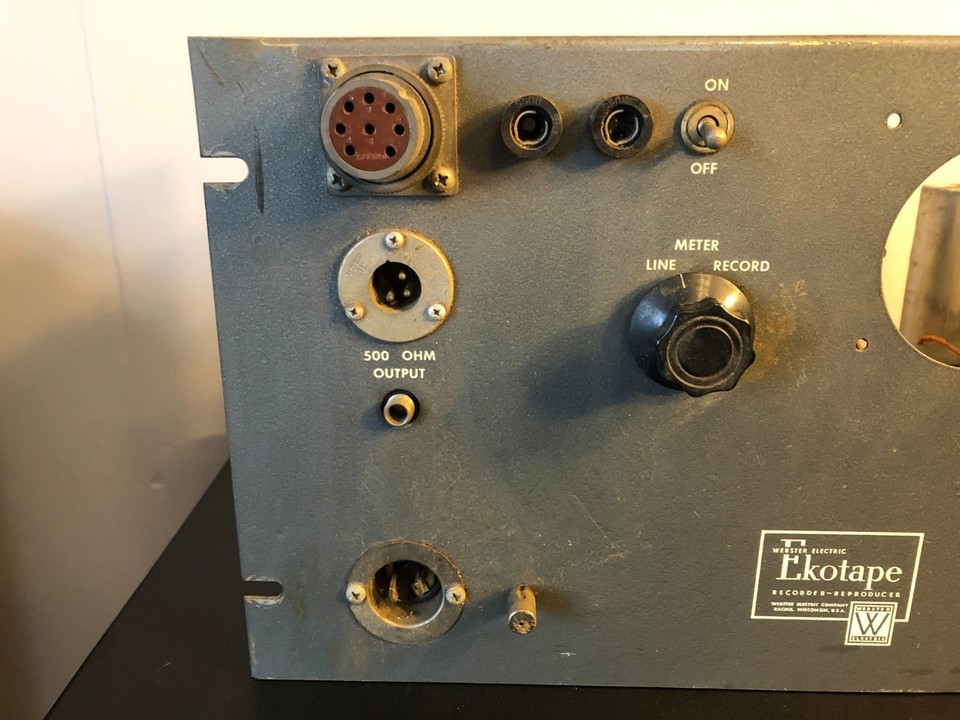 Rare Webster Ekotape Tube Preamplifier Rack-Mount for Reel Recorder ...
