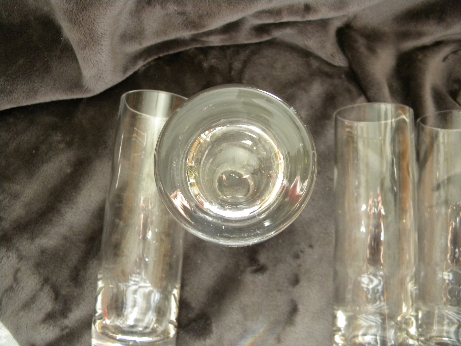 Glassware Curved on Inside Drinking Glass Clear Tumbler Highball-Set of ...