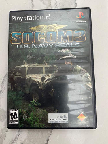 SOCOM 3 U.S. NAVY SEALS for Sony PlayStation 2 PS2 Original Black Label ...