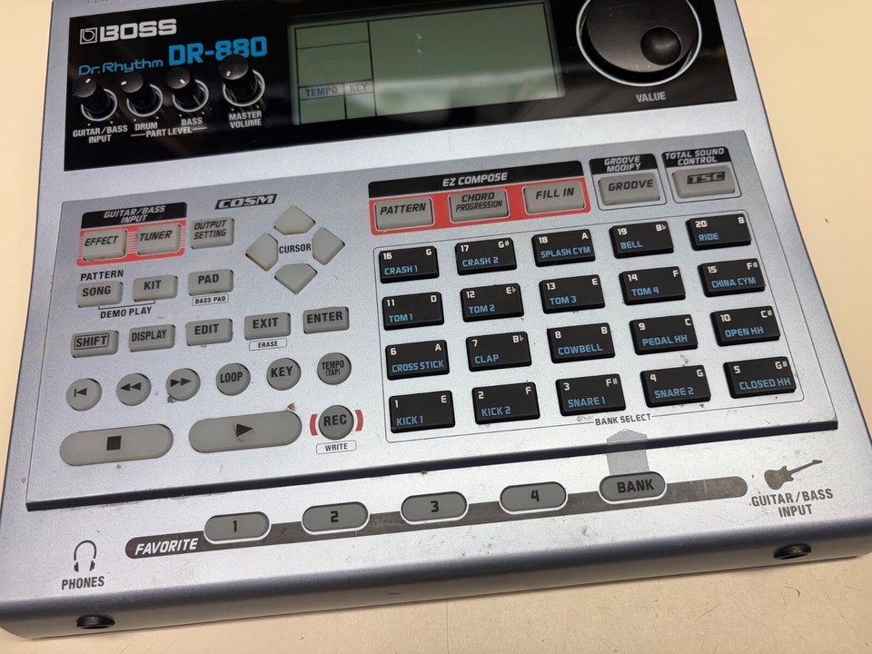 BOSS DR-880 DR. RHYTHM DRUM MACHINE WORKING NICE | eBay