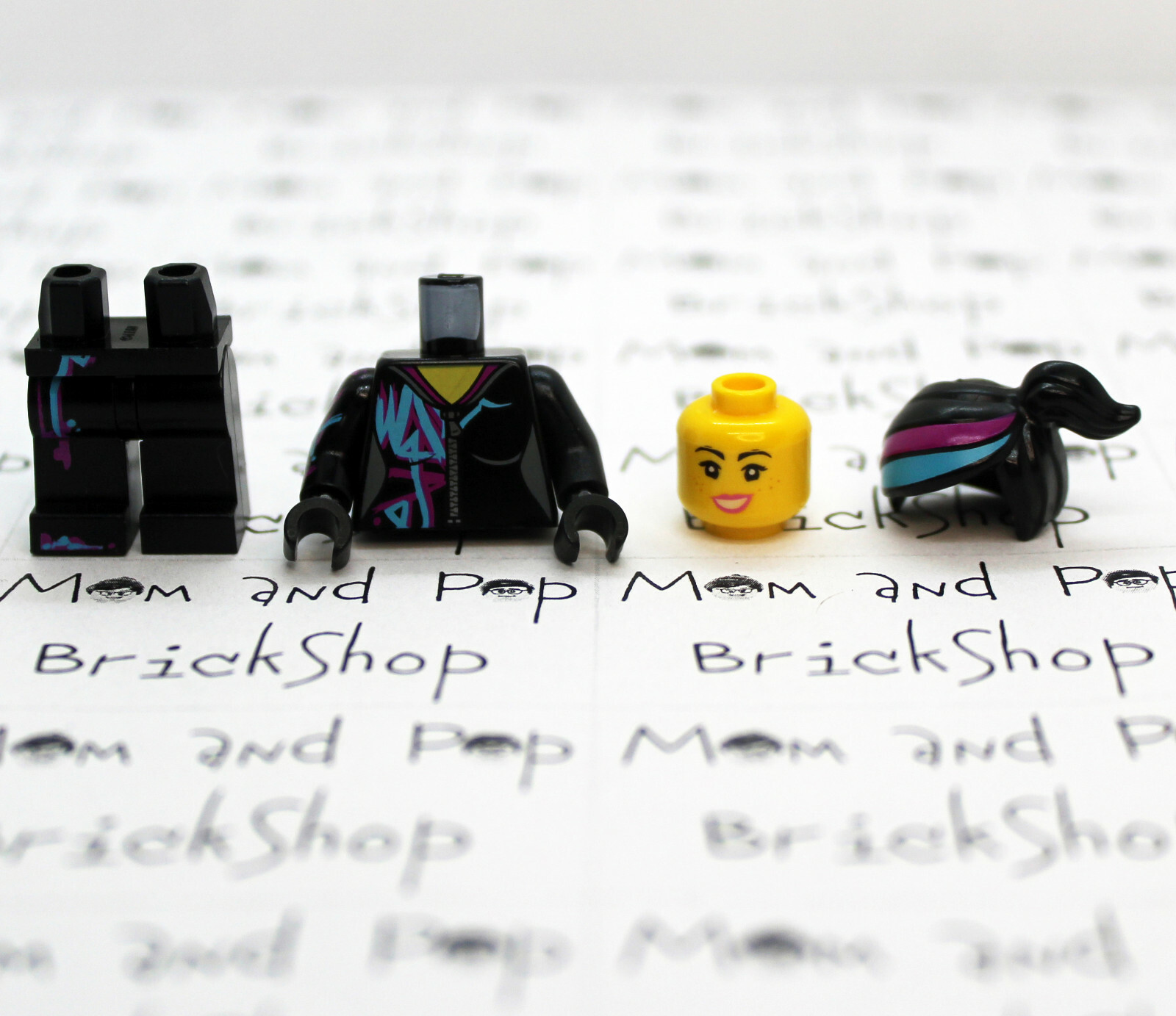 The LEGO Movie 2 Lucy Wyldstyle Minifigure with Smile / Angry Face | eBay