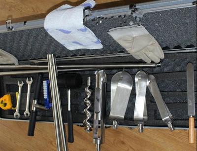 Stainless steel soil earth sand sampling core probe sampler thief kits ...