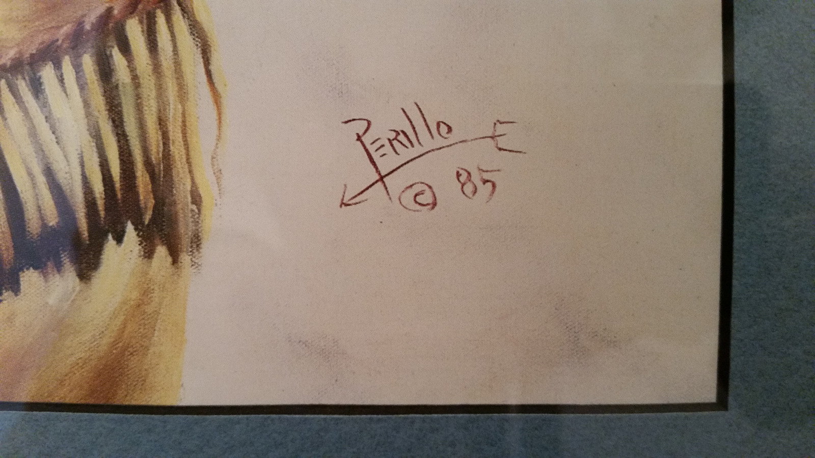 Brave & Free, By Gregory Perillo, Framed Lithograph With Stamps ...