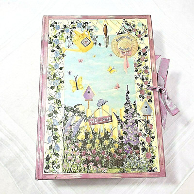 Kathy Hatch Keepsake Photo Memory Trinket Box VTG with Notes Floral ...