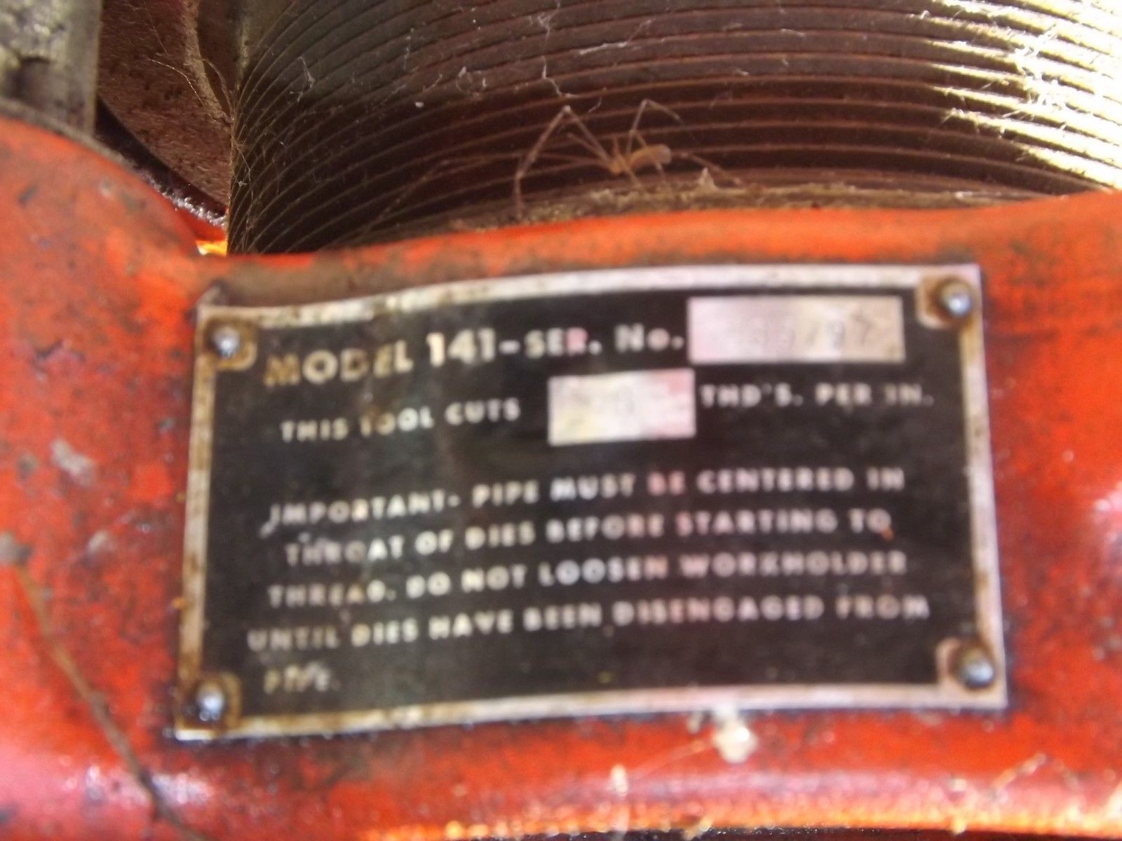 RIDGID model.141 Pipe threader Head BSP for Ridgid Threading Machines ...