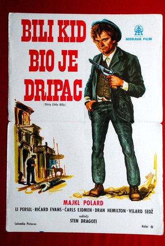 DIRTY LITTLE BILLY THE KID DRAGOTI 1972 UNIQUE EXYU MOVIE POSTER | eBay