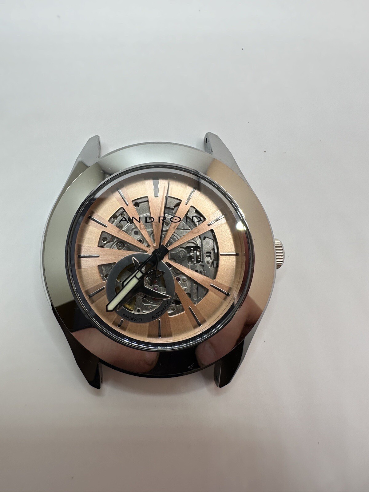 Android AD402 Tungsten Skeleton Watch Head Only Miyota 21 Jewel | eBay