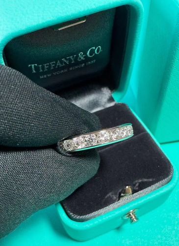 $12700 TIFFANY & CO. 3.9MM DIAMOND CHANNEL SETTINGS WEDDING ETERNITY ...