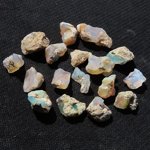 Opale Etiope Grezzo 100% Naturale Opale Grezzo 82.25 CT ~17 Pezzi Lotto ...