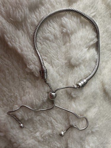 Pandora Moments Snake Chain Slider Bracelet Silver 599652C01 Please ...