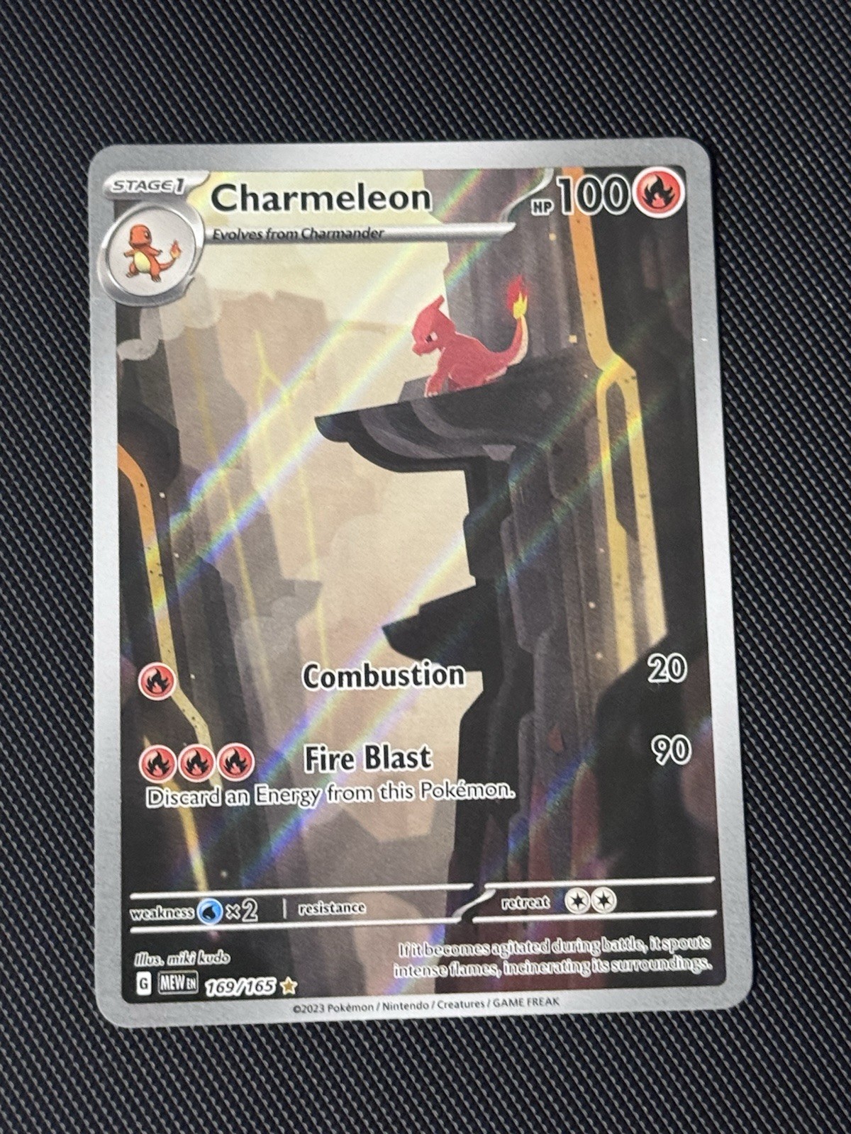 Pokemon TCG Scarlet & Violet 151 Charmeleon Illustration Rare Holo Card ...