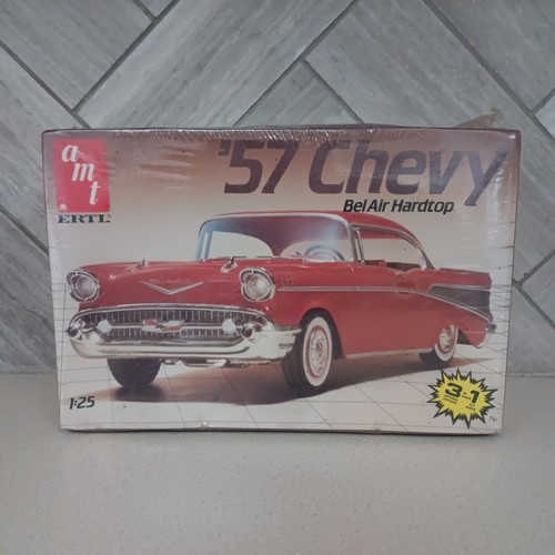 Vintage Ertl Amt '57 Chevy Bel Air Hardtop Model Car 2 In 1 Kit 1:25 ...