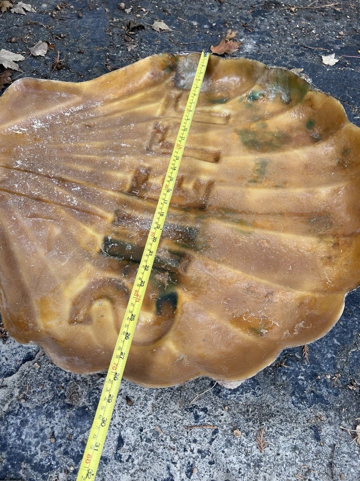 VINTAGE SHELL GASOLINE OIL Large Fiberglass GAS PUMP SIGN Station Mobil ...