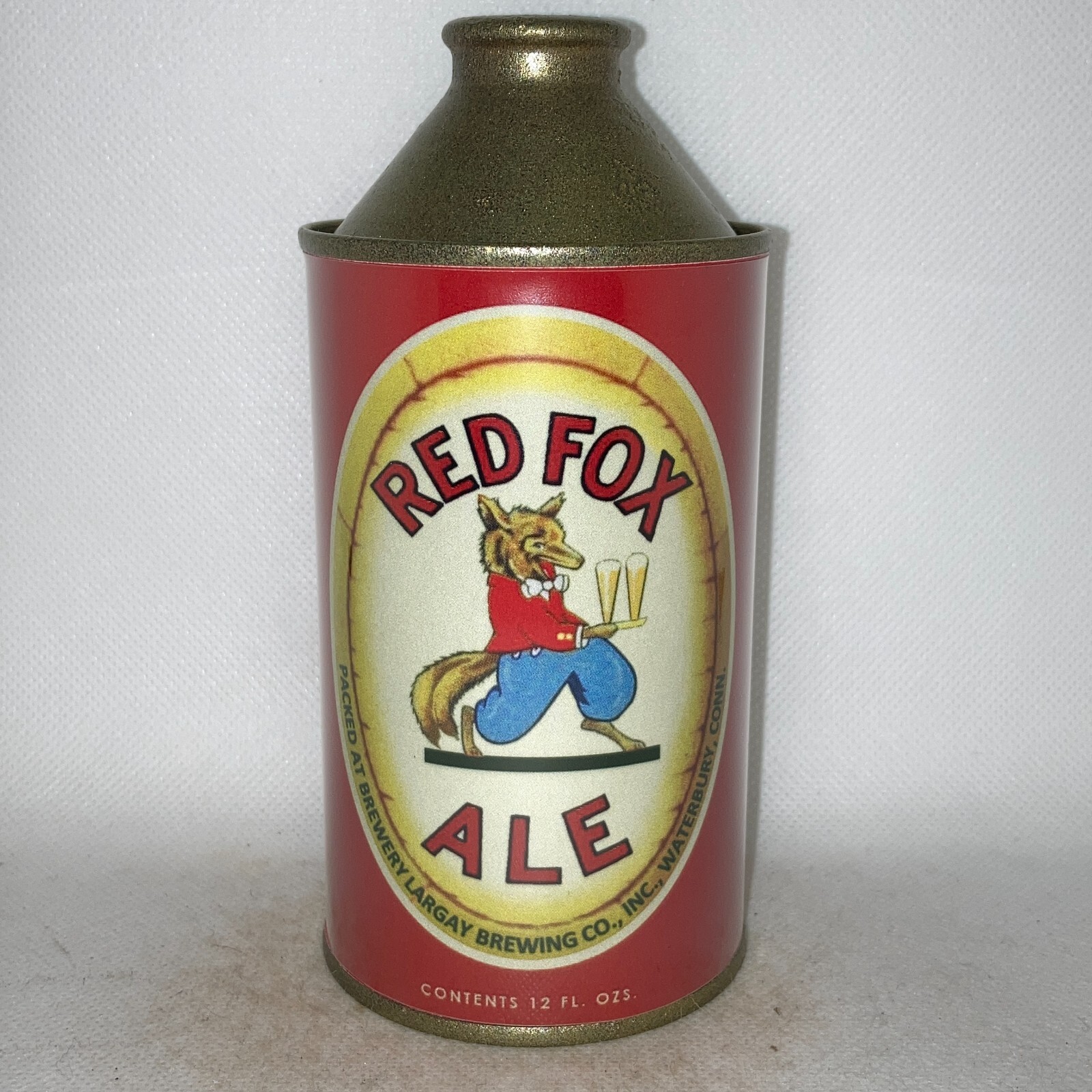 Red Fox NOVELTY / REPLICA cone top beer can, paper label | eBay