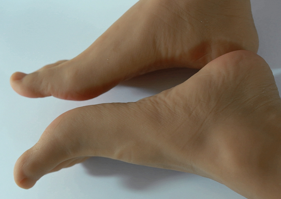 Top Quality Silicone Handsome Male Feet Mannequin Big Feet 26CM/ Wheat ...