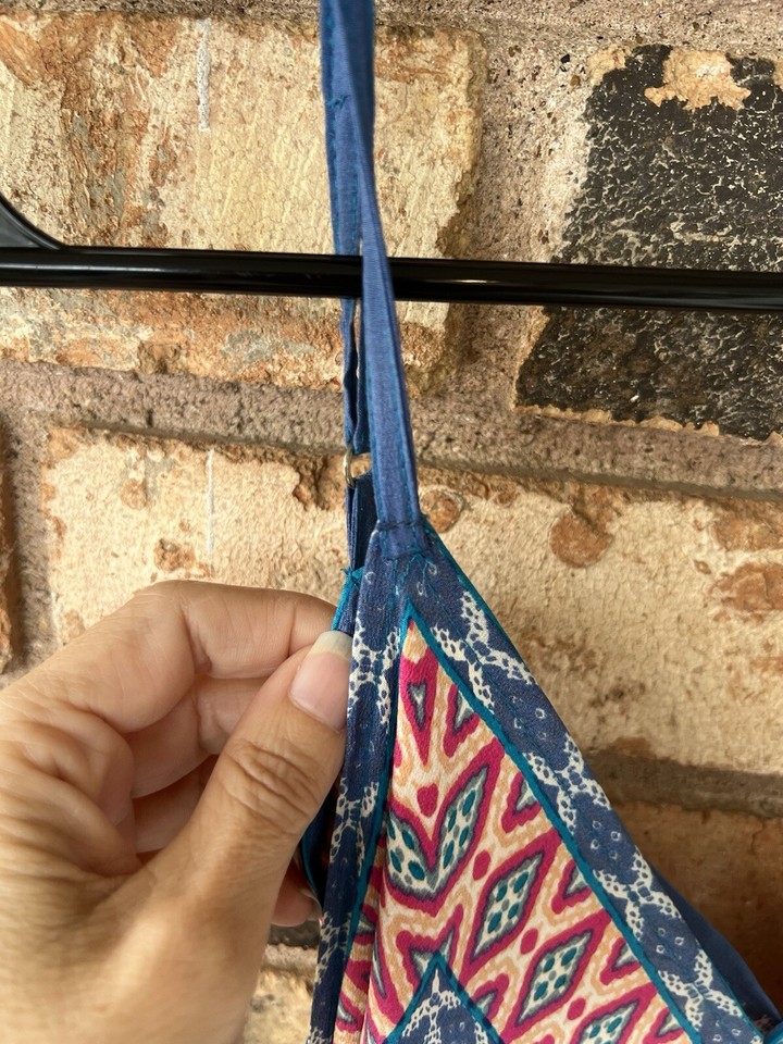 Tolani Women’s Size S Silk Dress Floral Handkerchief Scarf Hem Trapeze ...