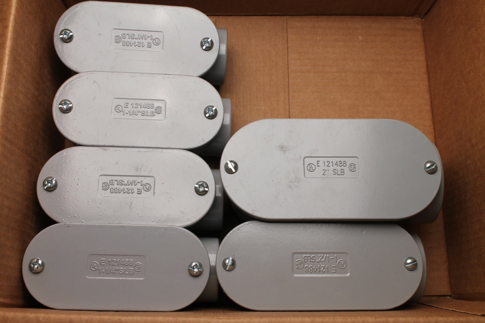 Lot of 6 - BWF 503V 504V 505V Aluminum Service Entrance Conduit Body ...