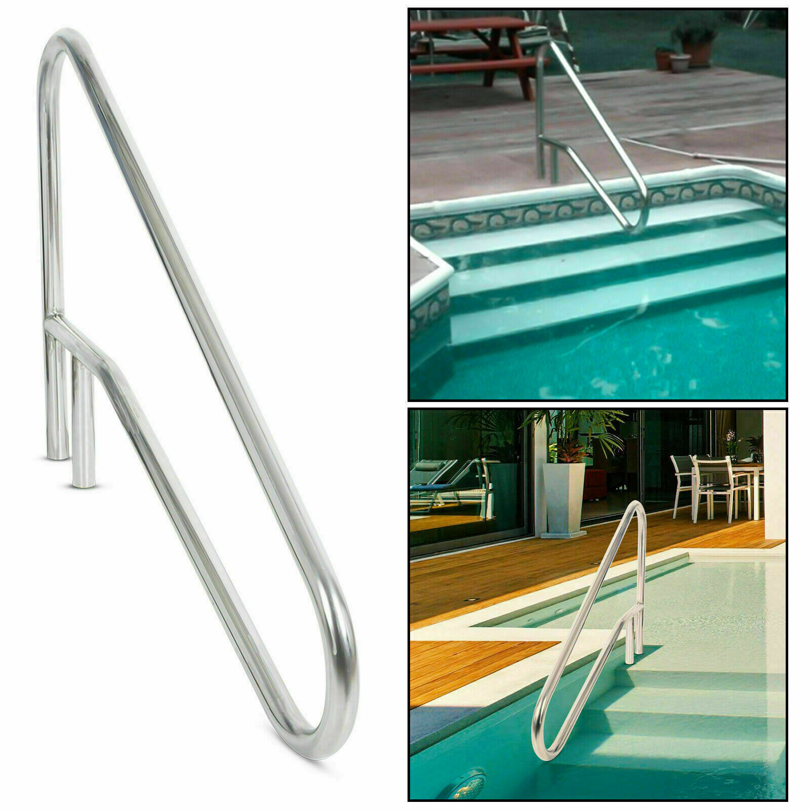 Swimming Pool Hand Rail Stainless Ladder Handrail Stair Rail 304 ...
