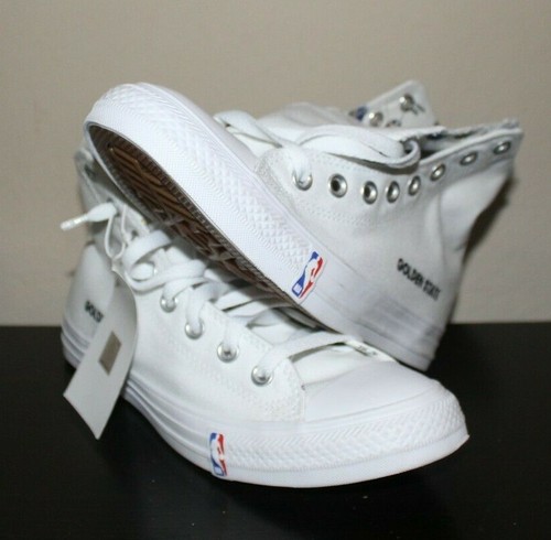 Converse NBA Golden State Warriors White Sneakers Mens Sz 8/ Wmn 10 ...