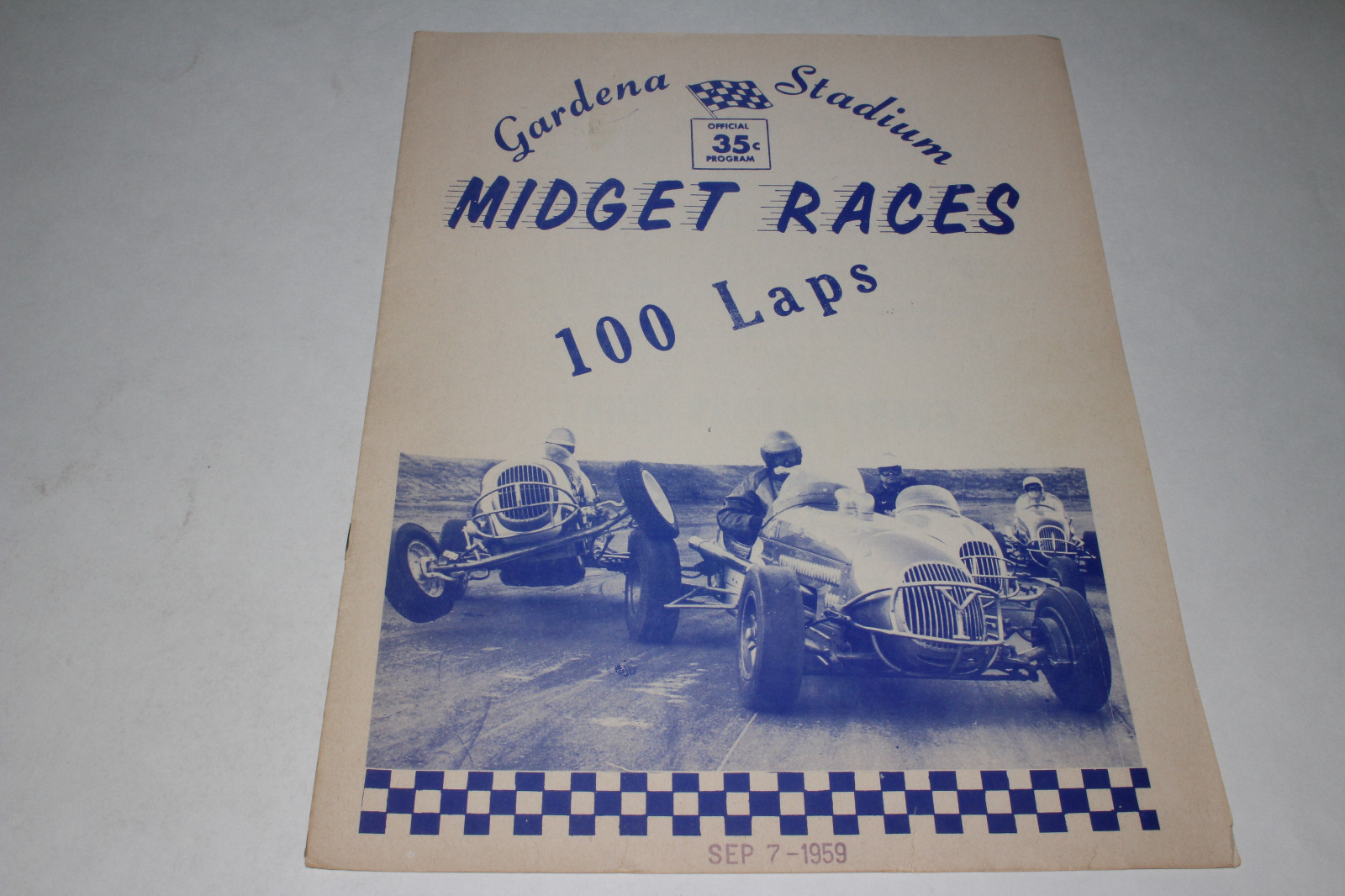 Midget Auto Racing Program, Gardena Stadium, California September 7 ...