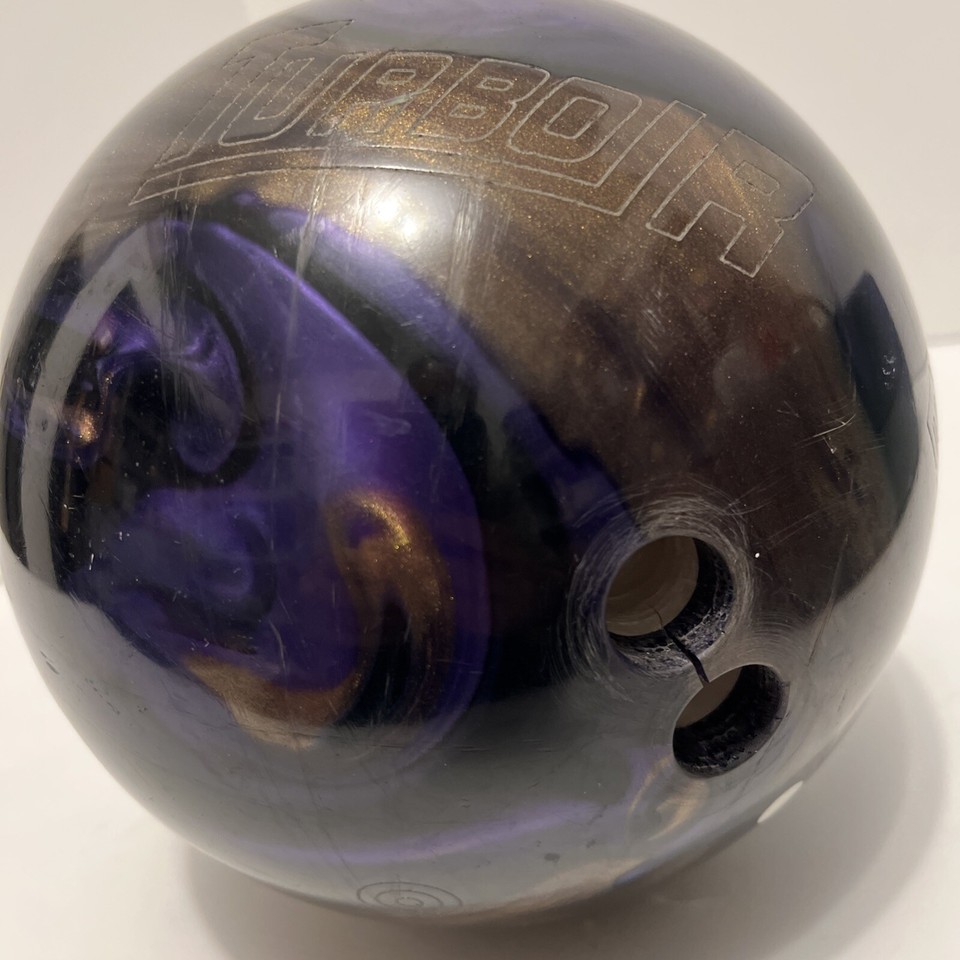 15lb Ebonite Turbo R Purple/Gold/Black Bowling Ball | eBay