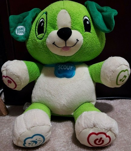 LeapFrog My Pal Scout Dog Interactive Plush Puppy Toy Learning Talking ...