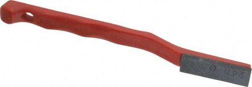 240 Grit Red Single-Ended Boron Carbide Hand Hone Very Fine Grade, 5-1/ ...