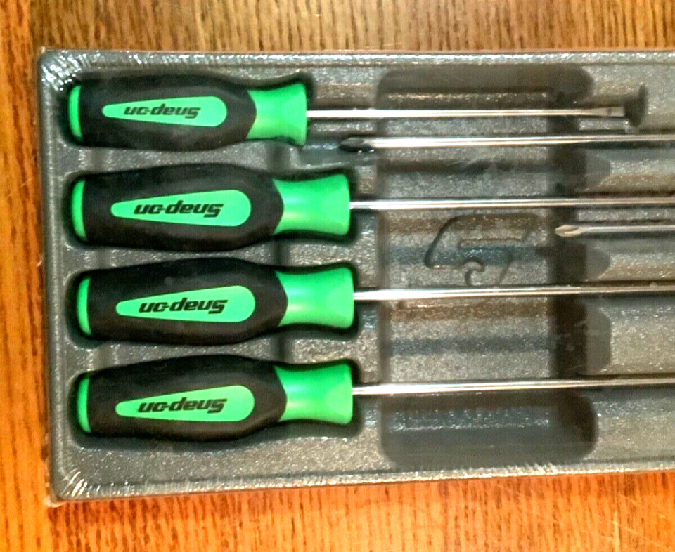 New Snapon™ Instinct Green Soft Handled 8pc Cabinet Screwdriver SET ...