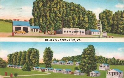 Linen Postcard ~ Derby Line, Vermont, Kelley's Crystal Brook Farm ...