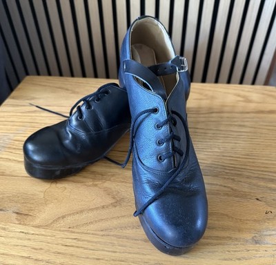 Rutherford Irish Dance Hard Shoes Black Leather - Marked Size 9 | eBay