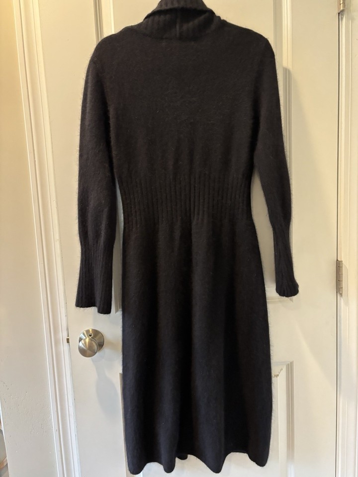 Vintage Y2K Eastside Westside Angora Long Black Duster Sweater Women’s ...