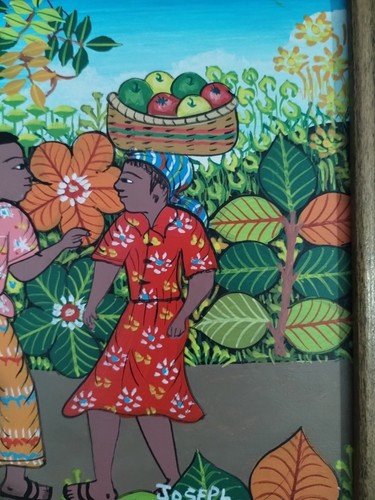 ORIGINAL PAINTING FOLK HAITIAN ART, Joseph Augustin . 8x10. | eBay