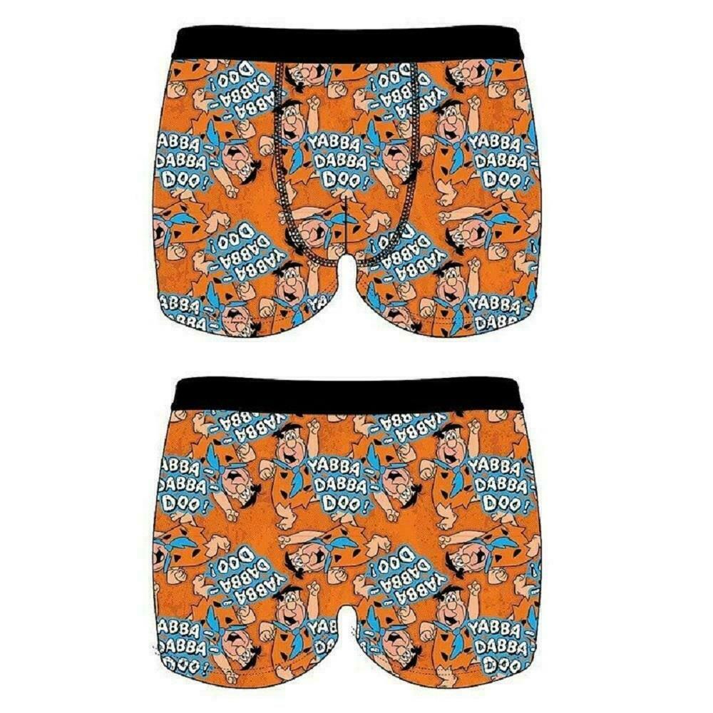 Licensed Mens The Flintstones Fred Novelty 1 Boxer Shorts Trunks Pants ...