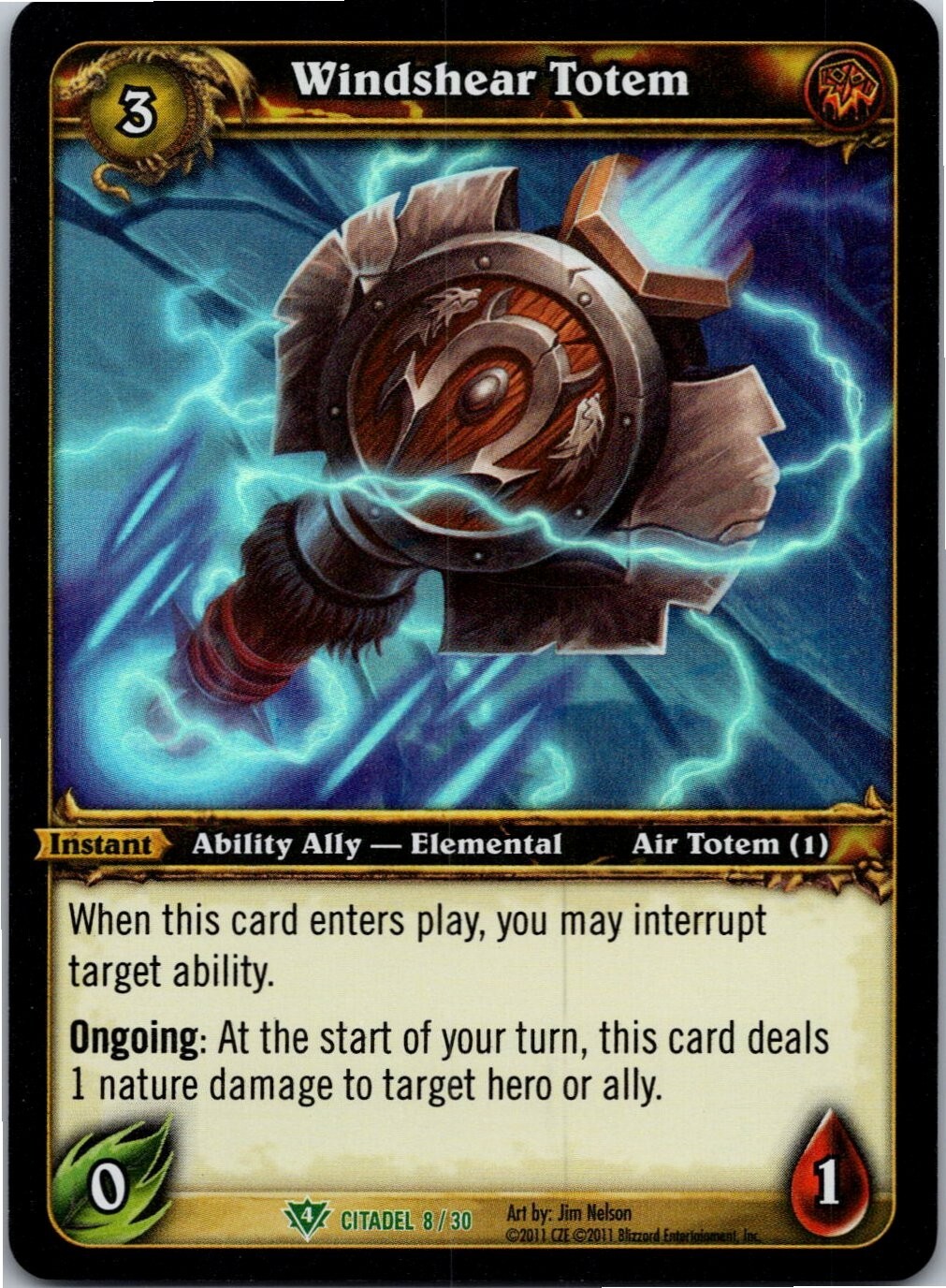 World of Warcraft Card Game Windshear Totem Citadel 8/30 CCG TCG WOW | eBay